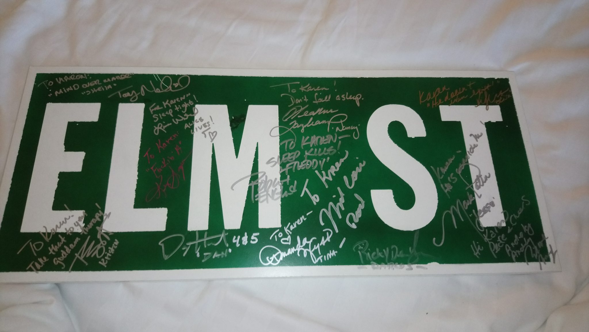 Elm Street Sign - Robert Englund