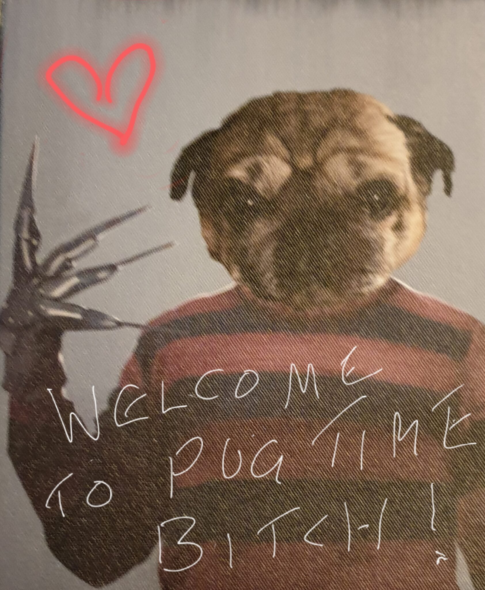Welcome to pug time bitch ! - Robert Englund