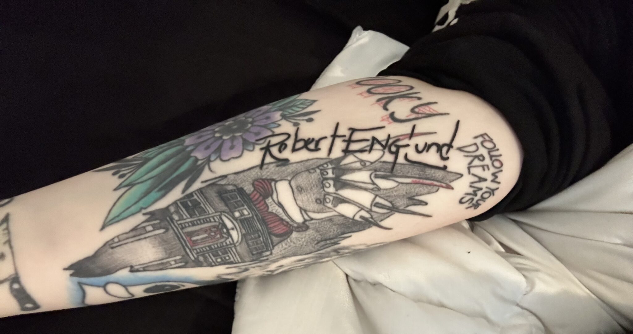 Robert autographed tattoo - Robert Englund